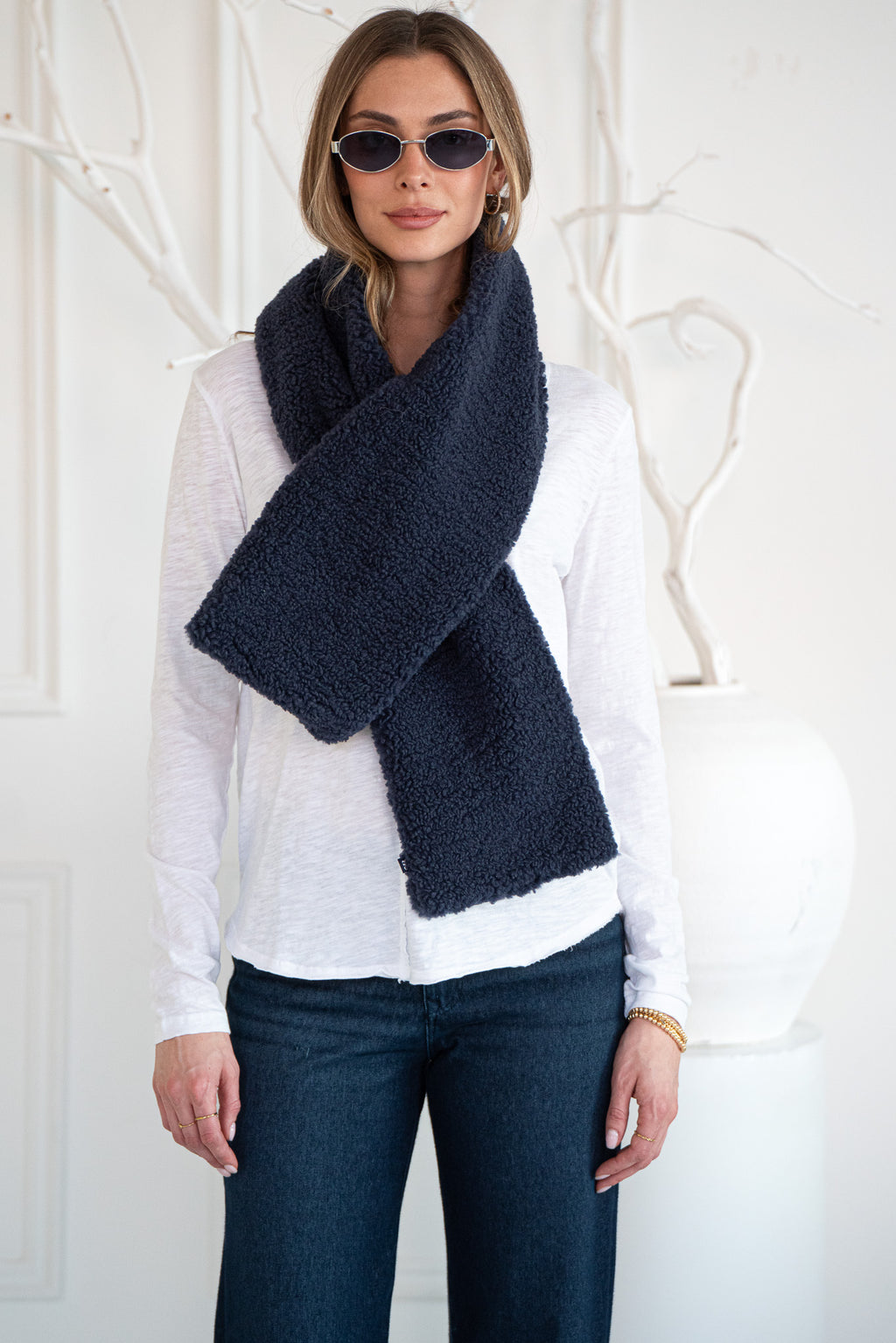 ASHO TEDDY SCARF-NA – Sense of Independence Boutique